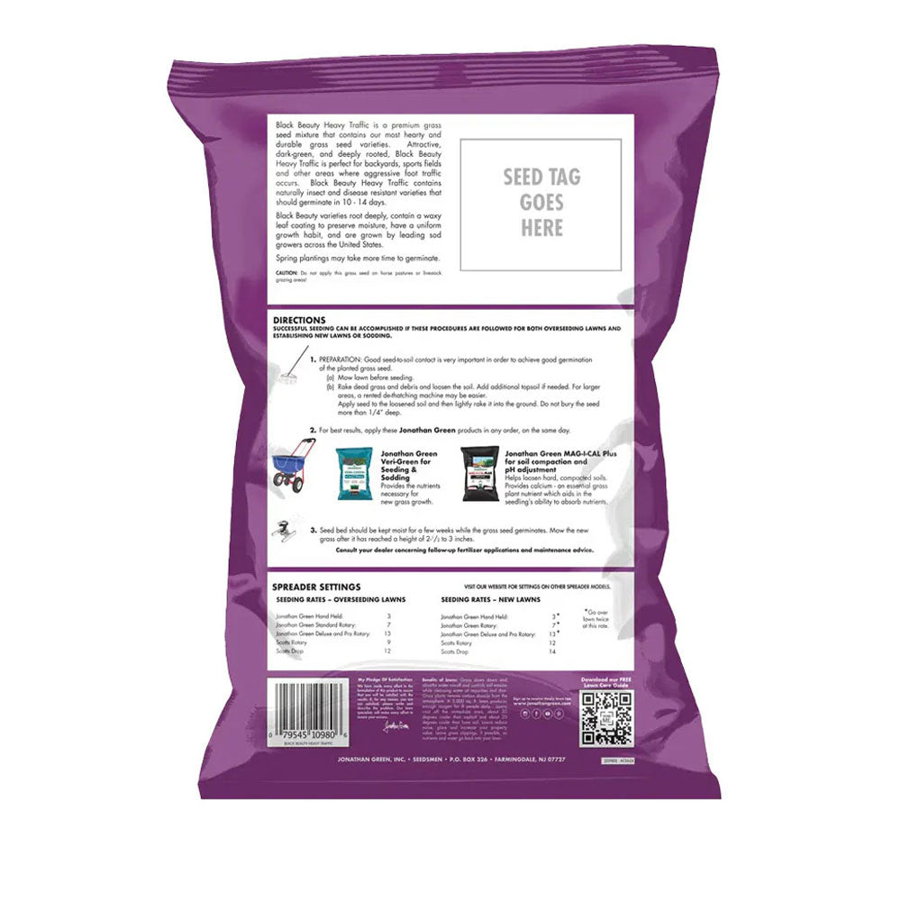 Black Beauty Heavy Traffic Grass Seed | Jonathan Green – LawnCareNut
