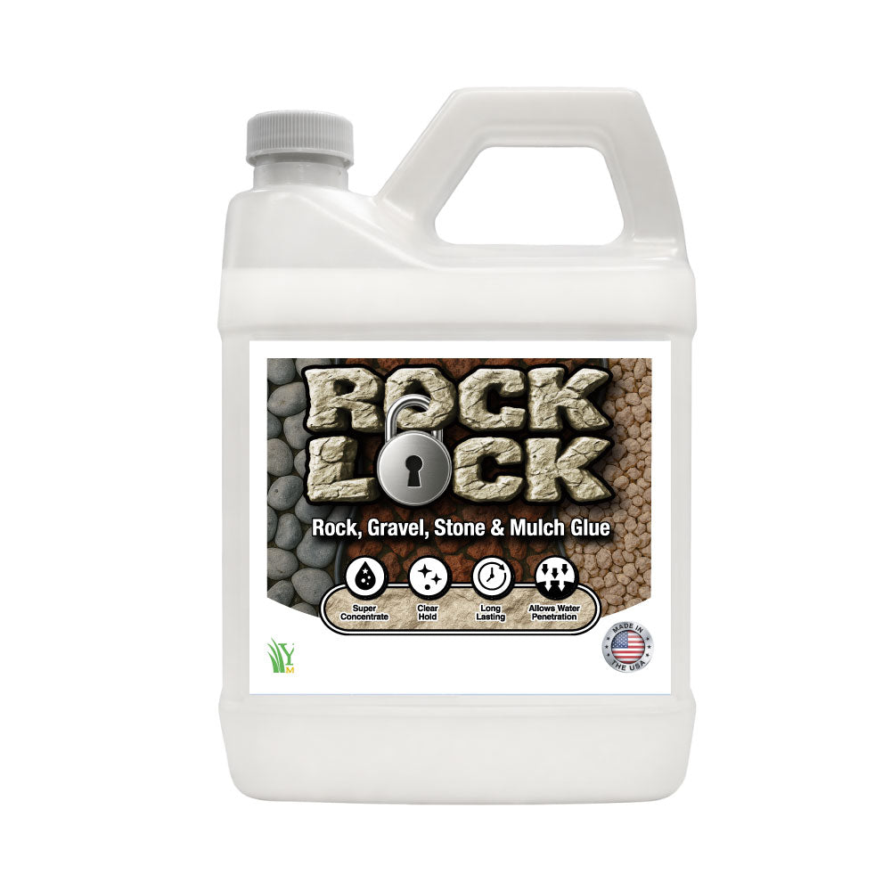ROCK LOCK Mulch & Rock Glue | Super Concentrate | Made in USA – LawnCareNut