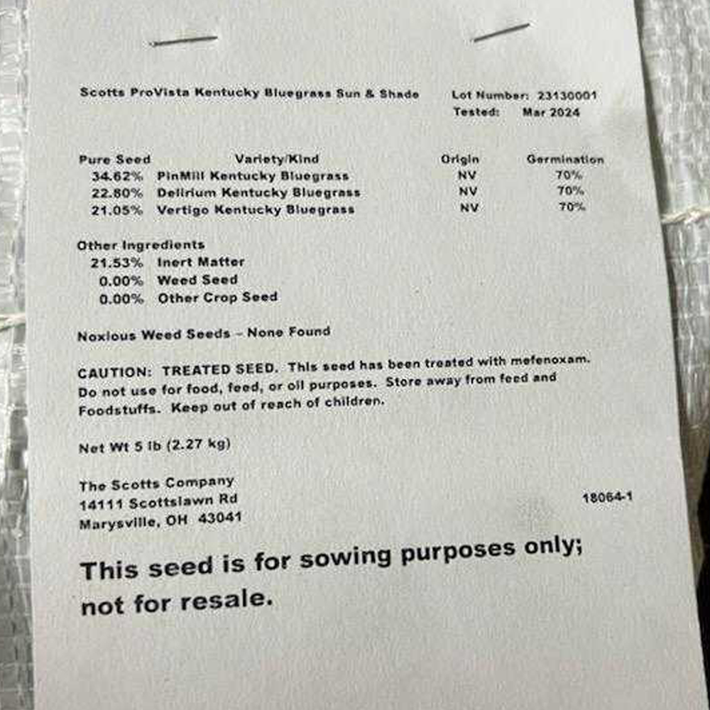 Scotts ProVista Kentucky Blue Grass Seed – LawnCareNut